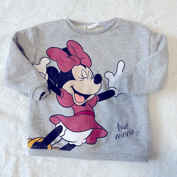 Zara | Shirts & Tops | Zara Toddler Minnie Mouse Sweater | Poshmark